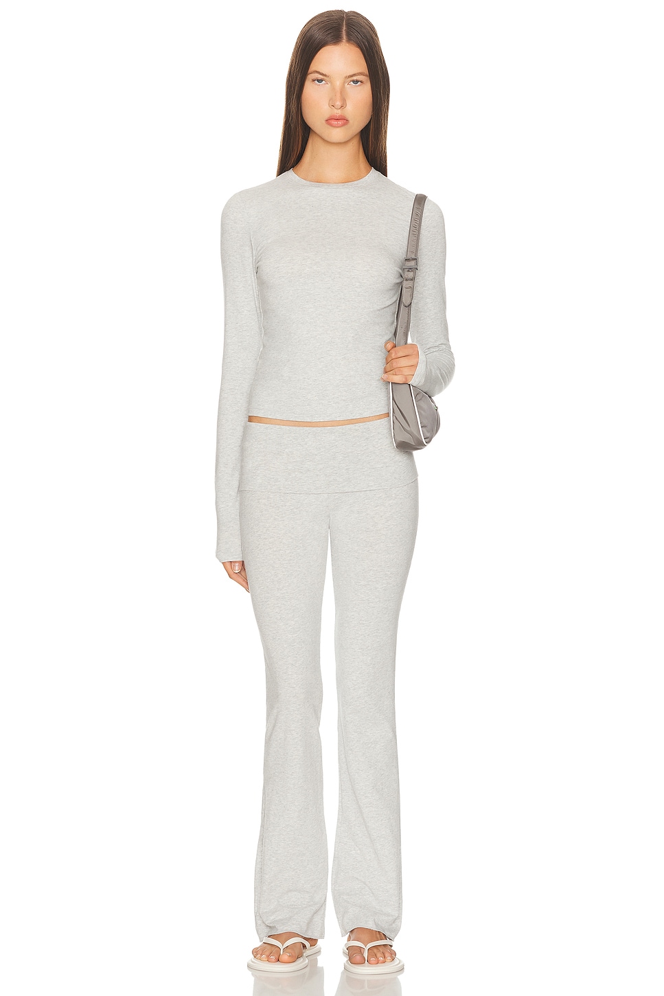 SKIMS Cotton Jersey Long Sleeve T-Shirt